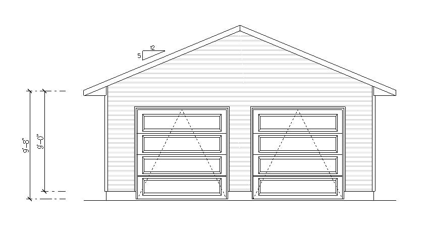 Permit Ready Stock 24 x 24 Garage Plans – Backyard Plans by Cottage ...