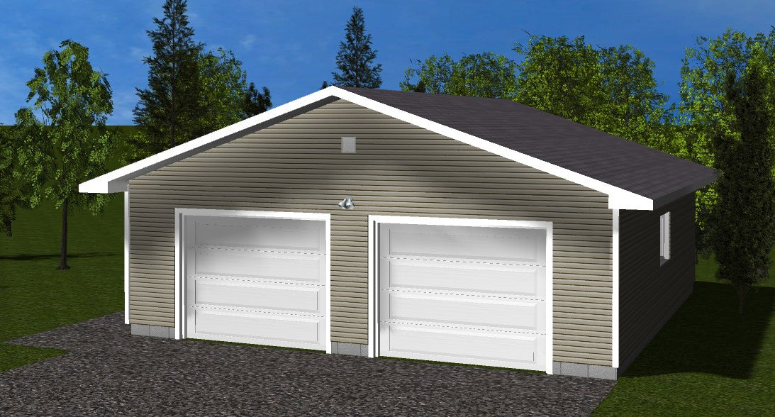 Permit Ready 28 x 28 Garage Plans – Backyard Plans by Cottage Country ...